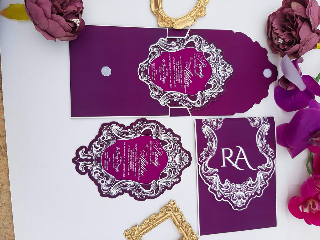 Custom Shape Invitation Card - Invitation Hub Gh